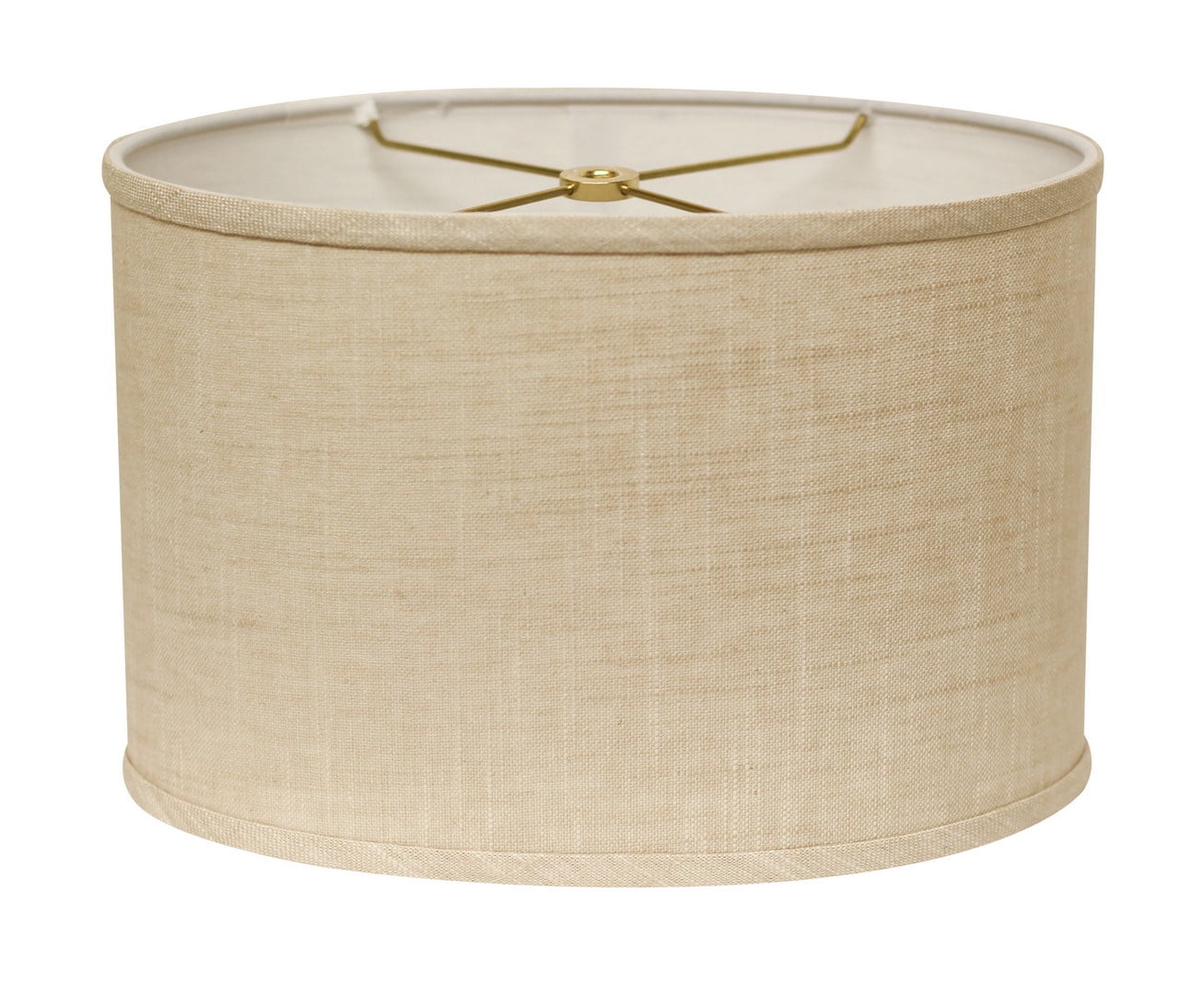 Retro Oval Hardback Lampshade with Washer Fitter - 8"x12" Slant Linen ...