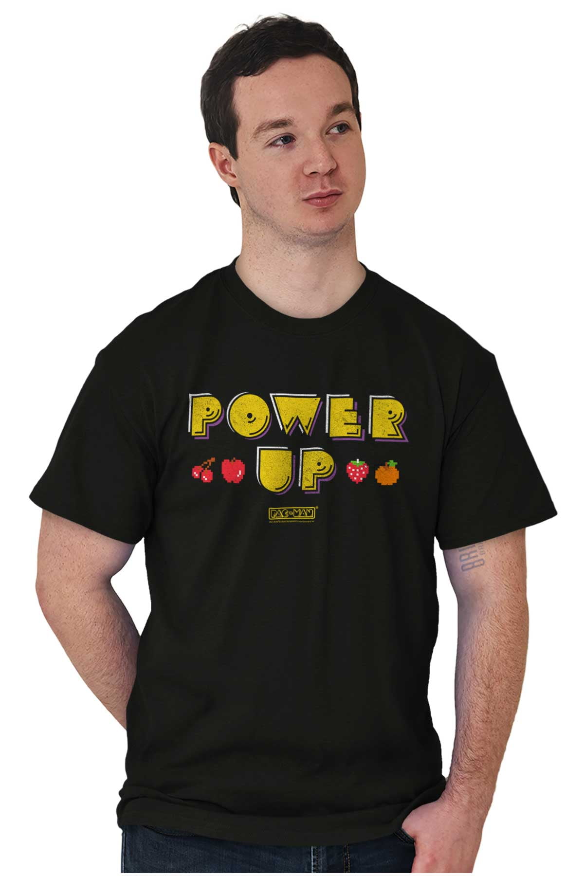 Retro PACMAN Game Power Up Fruit Unisex Plus Size Graphic Tee Brisco ...
