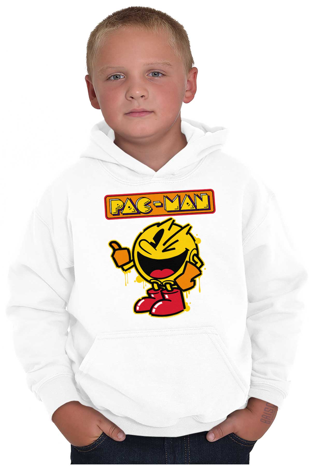 Retro PACMAN Video Arcade Game Drip Youth Hoodie Boy Girl Teen Brisco ...