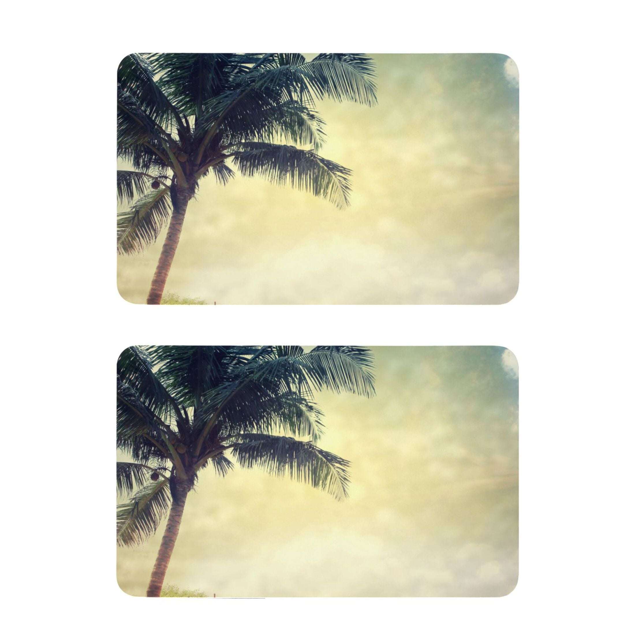 Retro Palm Tree Landscape Fridge Magnets Sticker Refrigerator Magnetic ...