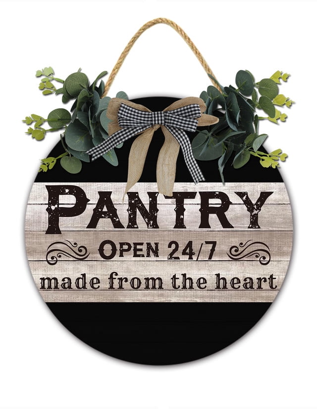 Retro Pantry Open Sign Gift Farmhouse Pantry Wooden Hanging Sign Plaque ...