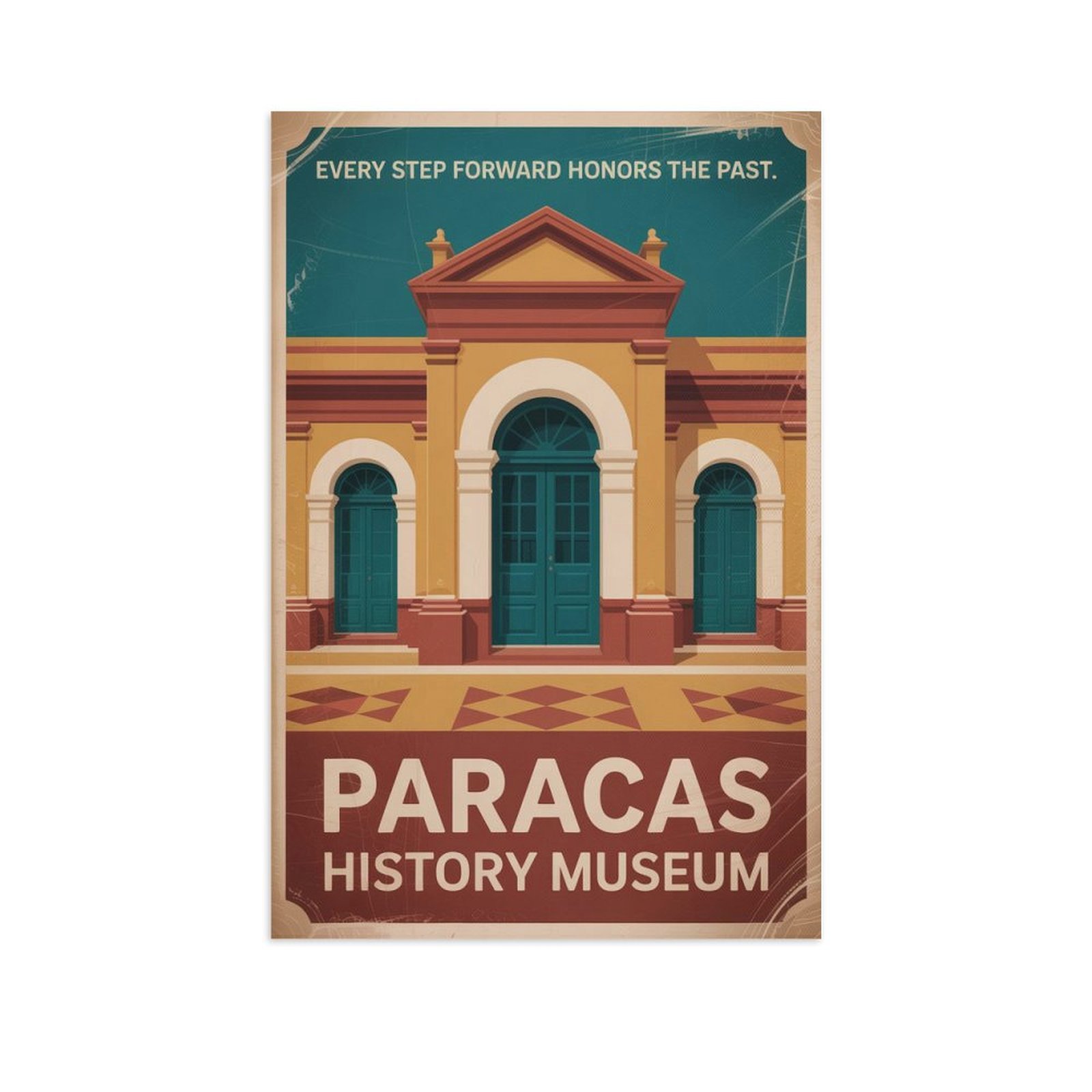 Retro Paracas History Museum Poster Motivational Inspirational Vintage ...