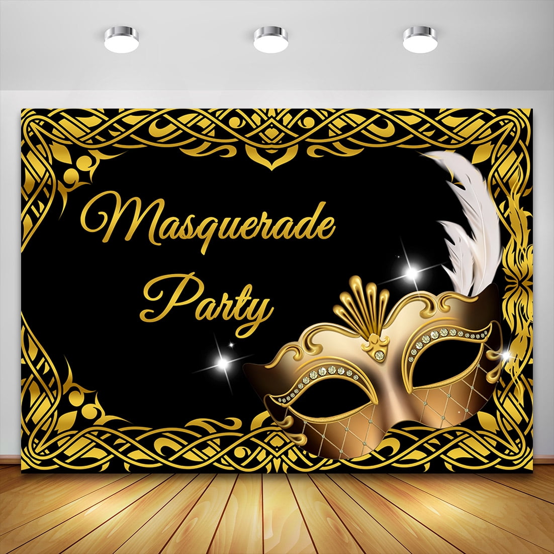 Retro Party Background Classic Masquerade Party Photography Backdrop ...