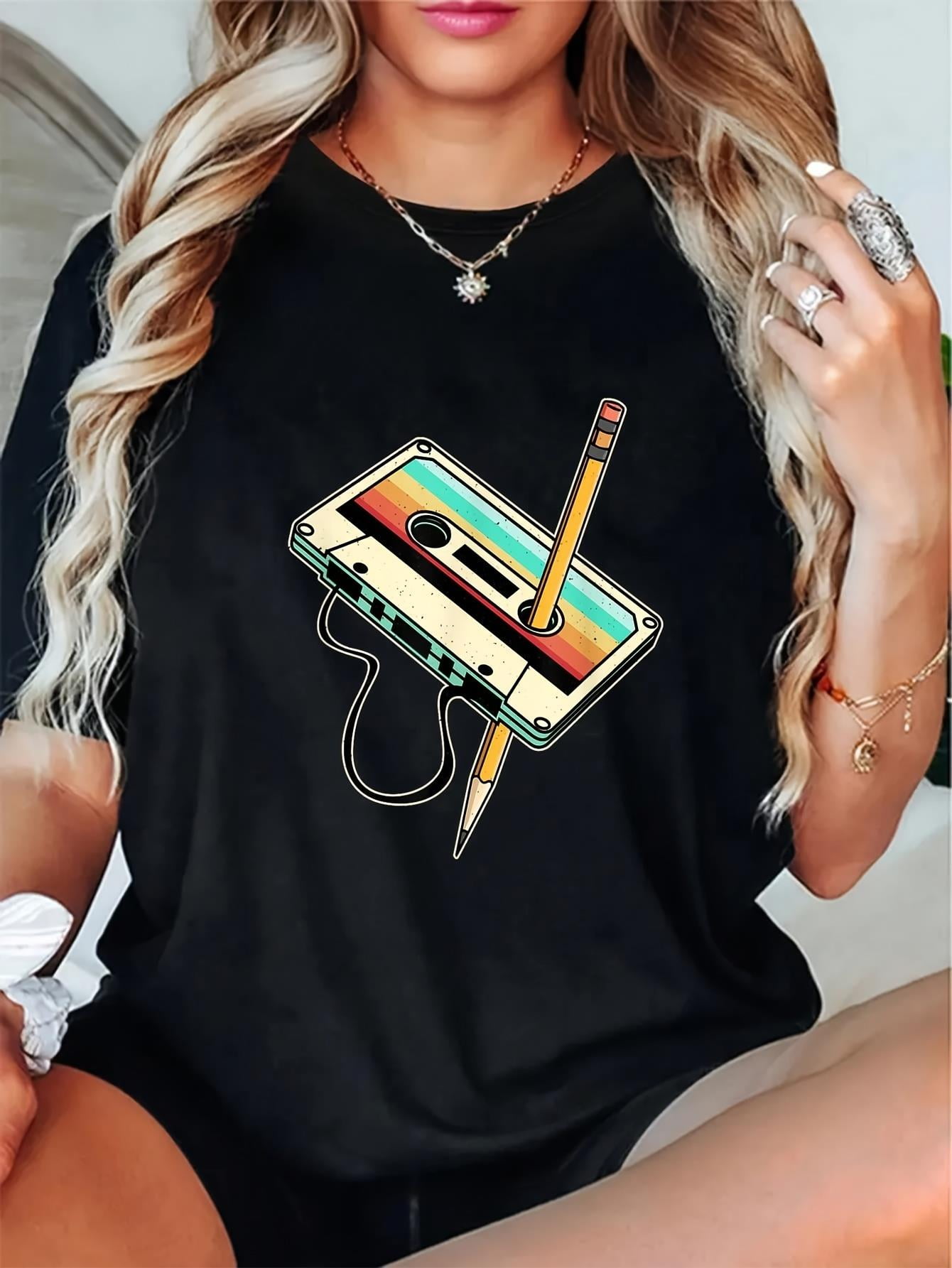 Retro Party Clothing from The 80S And 90S Featuring Nostalgic Cassette ...