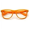Retro Party Neon Orange Color Horn Rimmed Style Eyeglasses Clear Lens ...