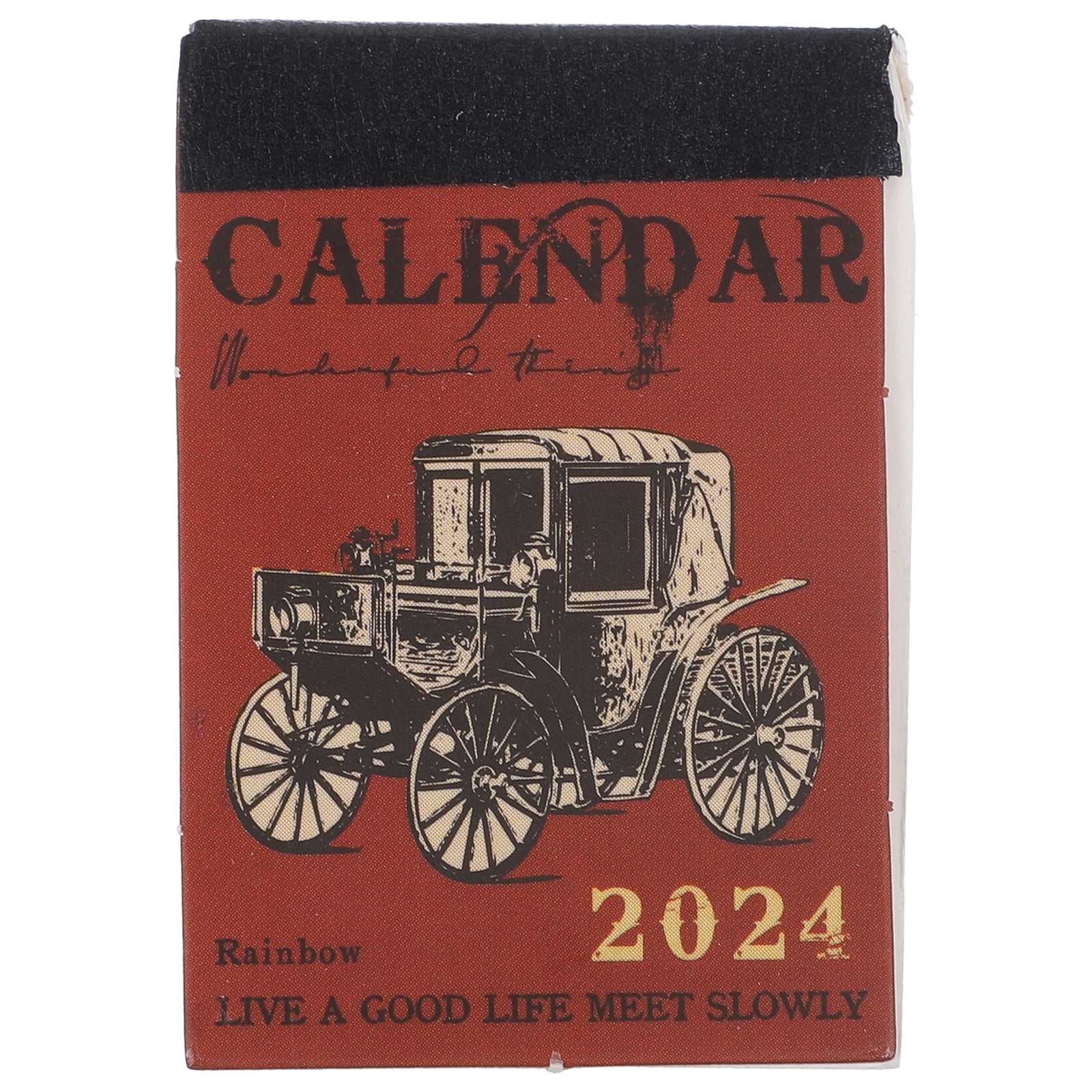Retro Past Events Series 2024 Mini Calendar Tearable Note (Yesterday ...
