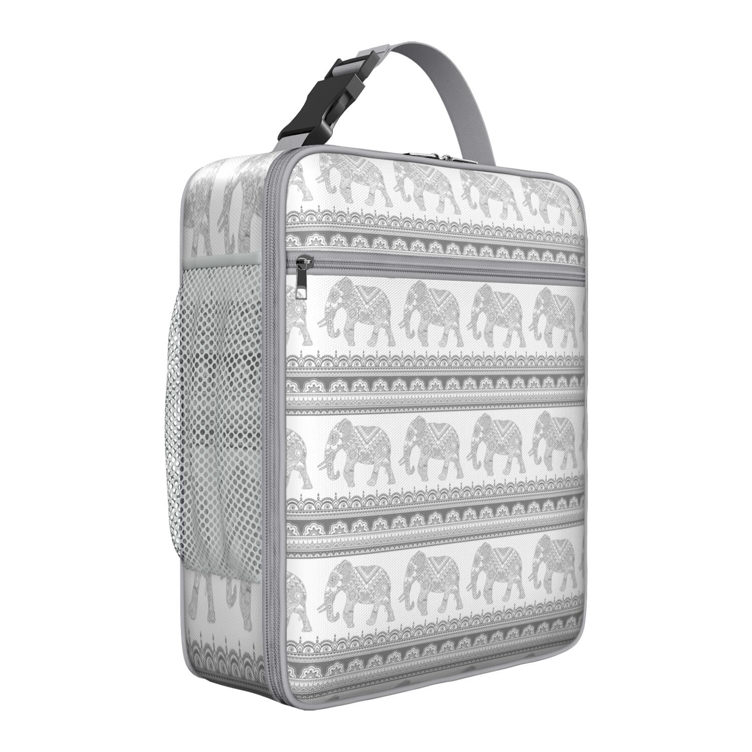Retro Patterned Mandala Lunch Box, Bohemian Tribal Style Insulated Bag ...
