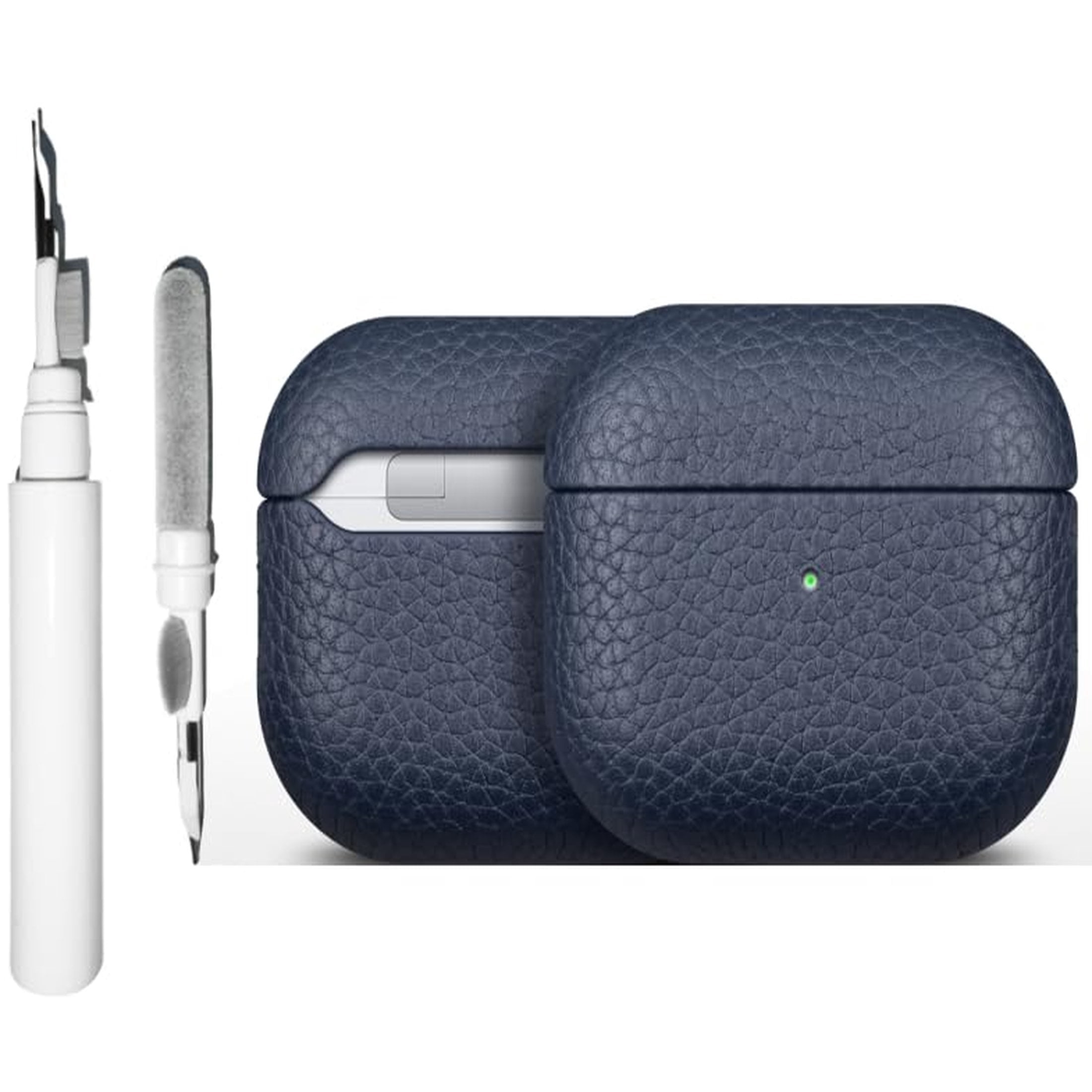 Retro Pebble Leather AirPods 4 Case with Noise Cancellation and ...