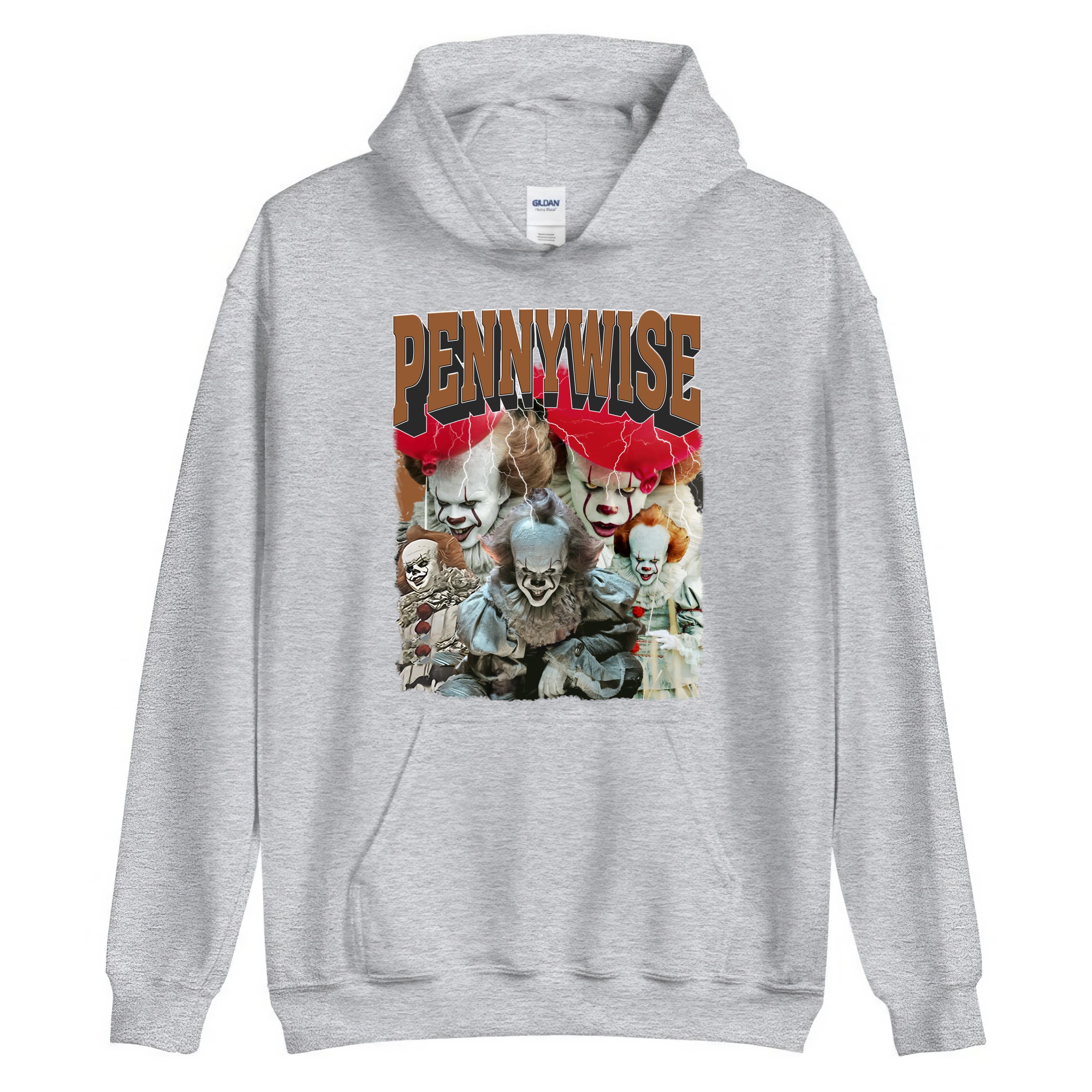 Retro Pennywise Inspired Shirt Horror Clown Graphic Gift for Halloween ...