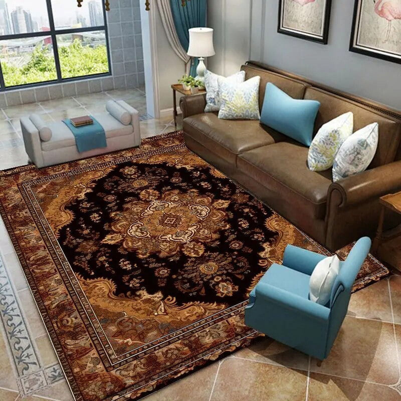 Retro Persian Carpets for Living Room Decoration Oriental Bedroom ...