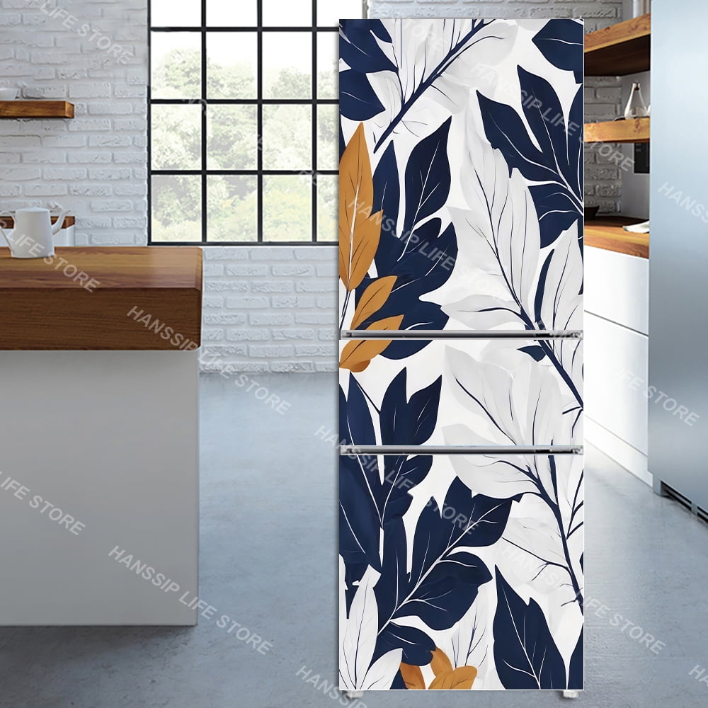 Retro Ph Booth Fridge Door Sticker Waterproof Kitchen rative Wallpaper ...