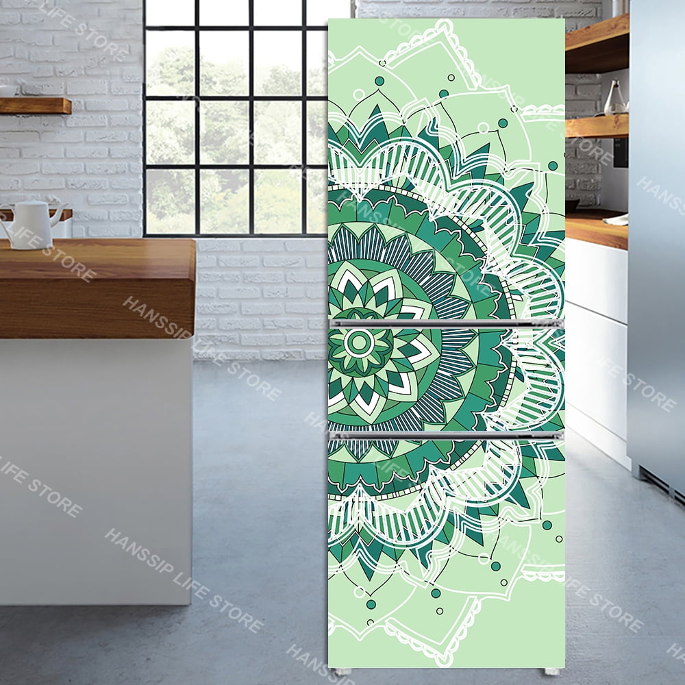 Retro Ph Booth Fridge Door Sticker Waterproof Kitchen rative Wallpaper ...