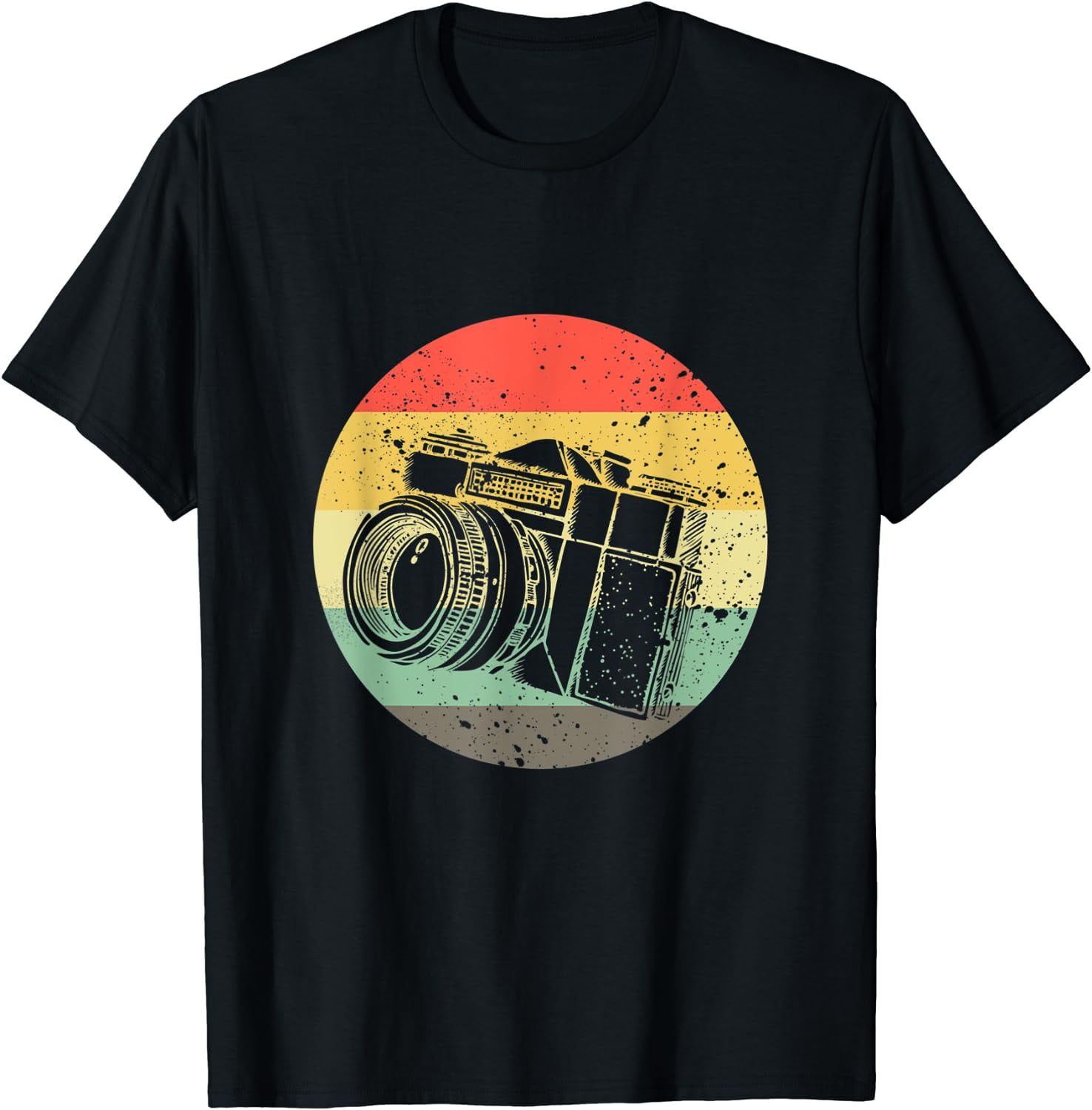 Retro Photography Day - Vintage Camera Photographer T-Shirt Black Large ...