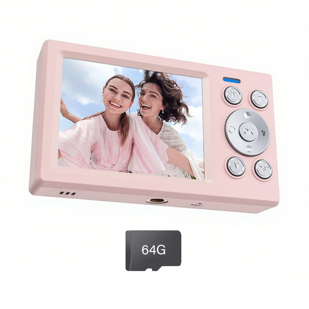 Retro Pink Digital Camera 16x Opticaled Zooming Double Screens High ...