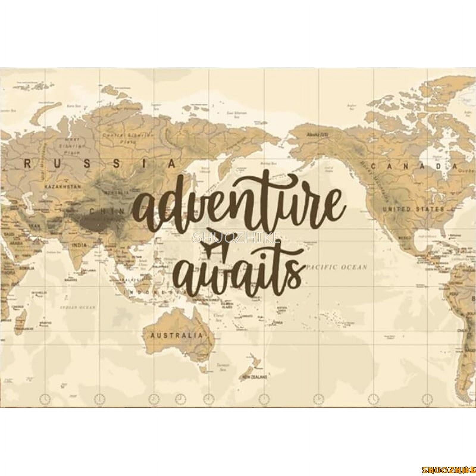 Retro Pirate Treasure Map Backdrop for Photography l Island Background ...