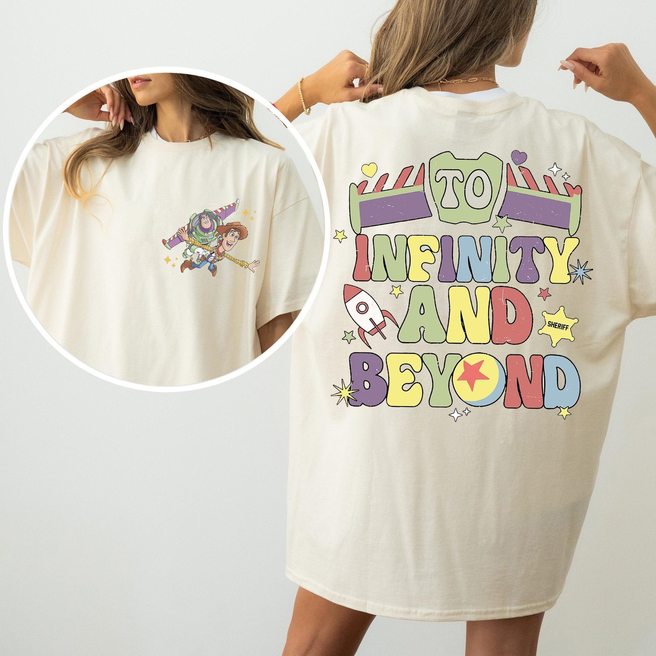Retro Pixar Toy Story To Infinity And Beyond Shirt, Toy Story Shirt ...