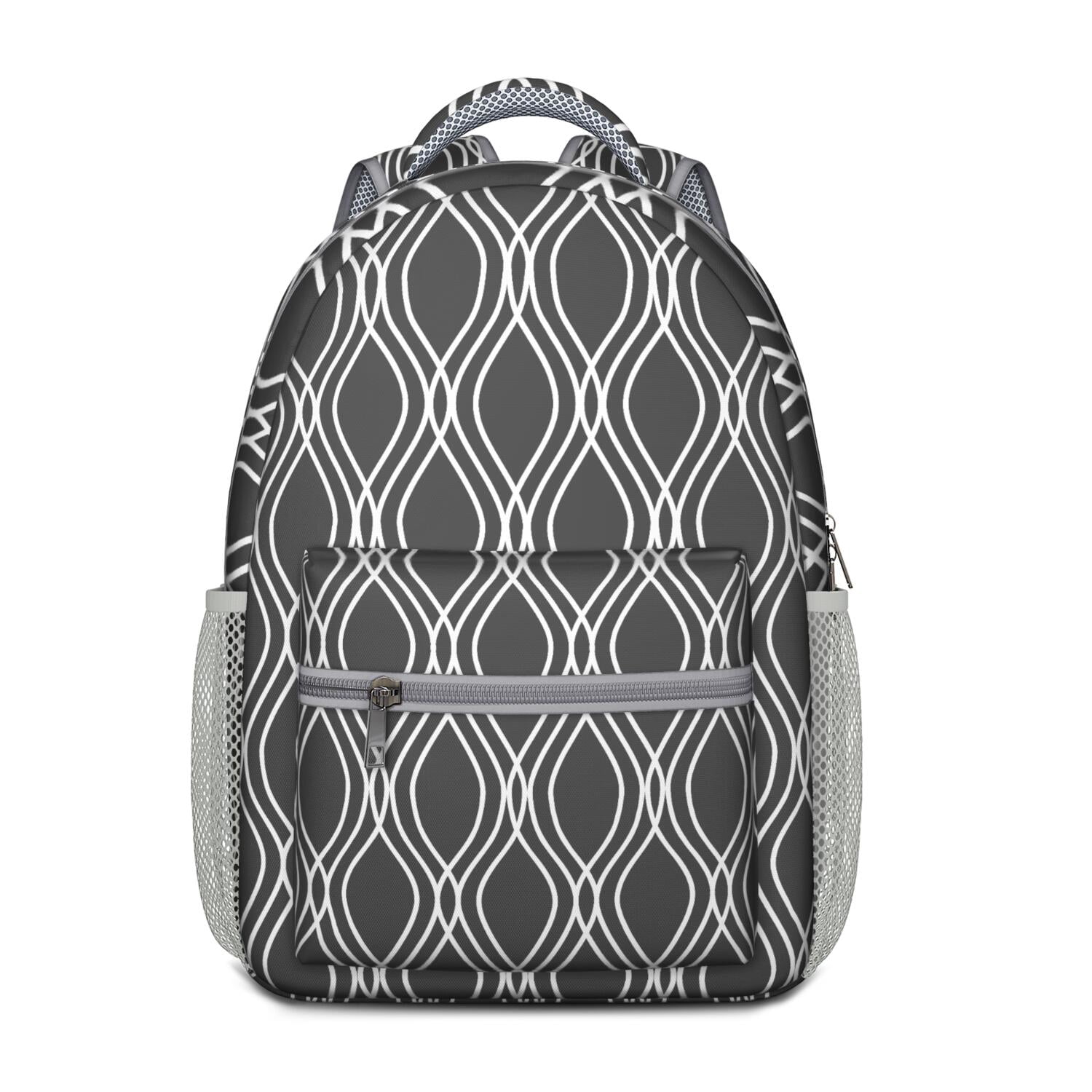 Retro Plaid School Backpack for Teens - Waterproof & Durable with ...