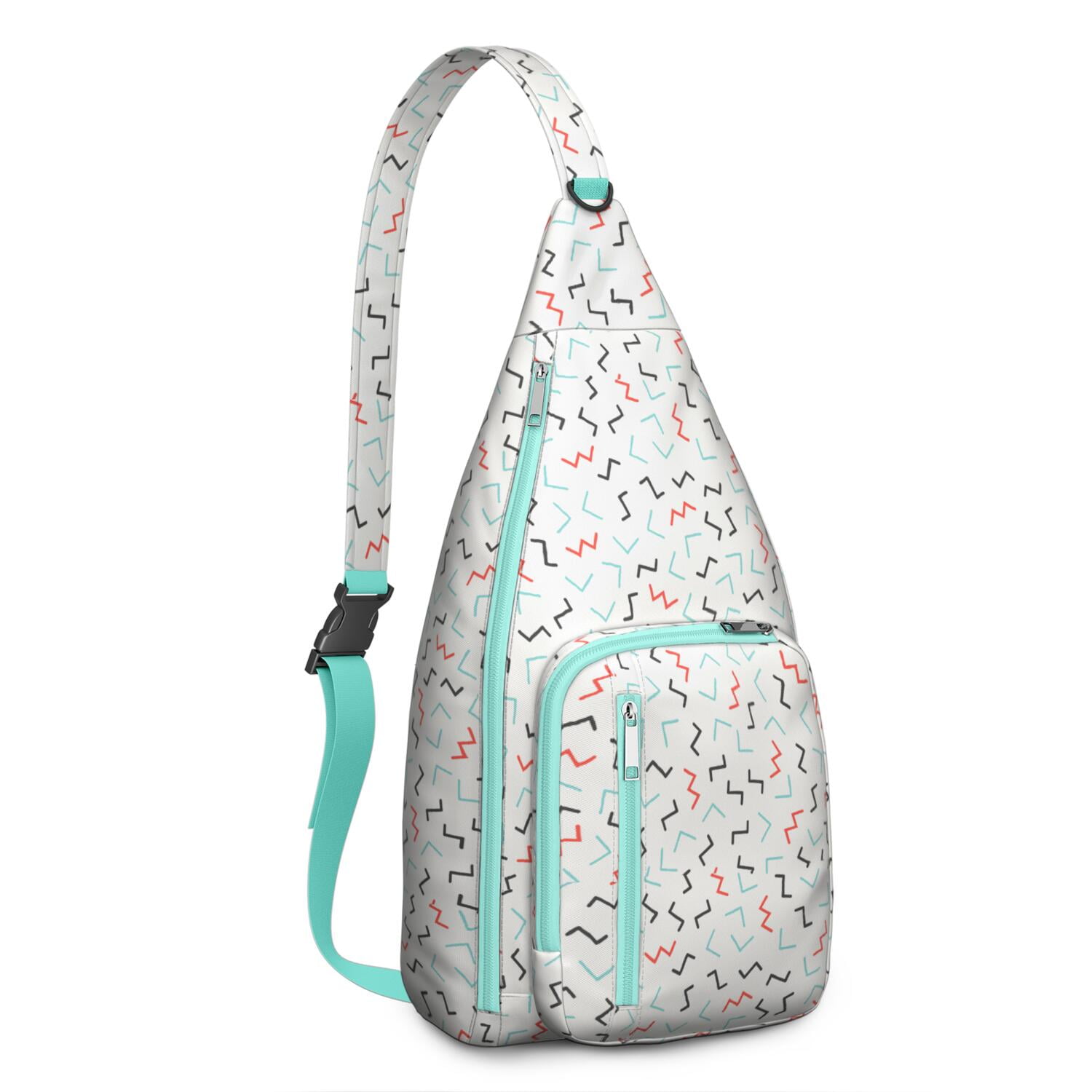Retro Plaid Sling Backpack for Hiking & Travel – Vintage Checkered ...