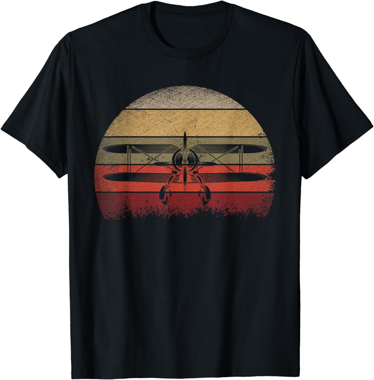 Retro Plane Aviation Aircraft Flying Airplane Flight Pilot T-Shirt ...