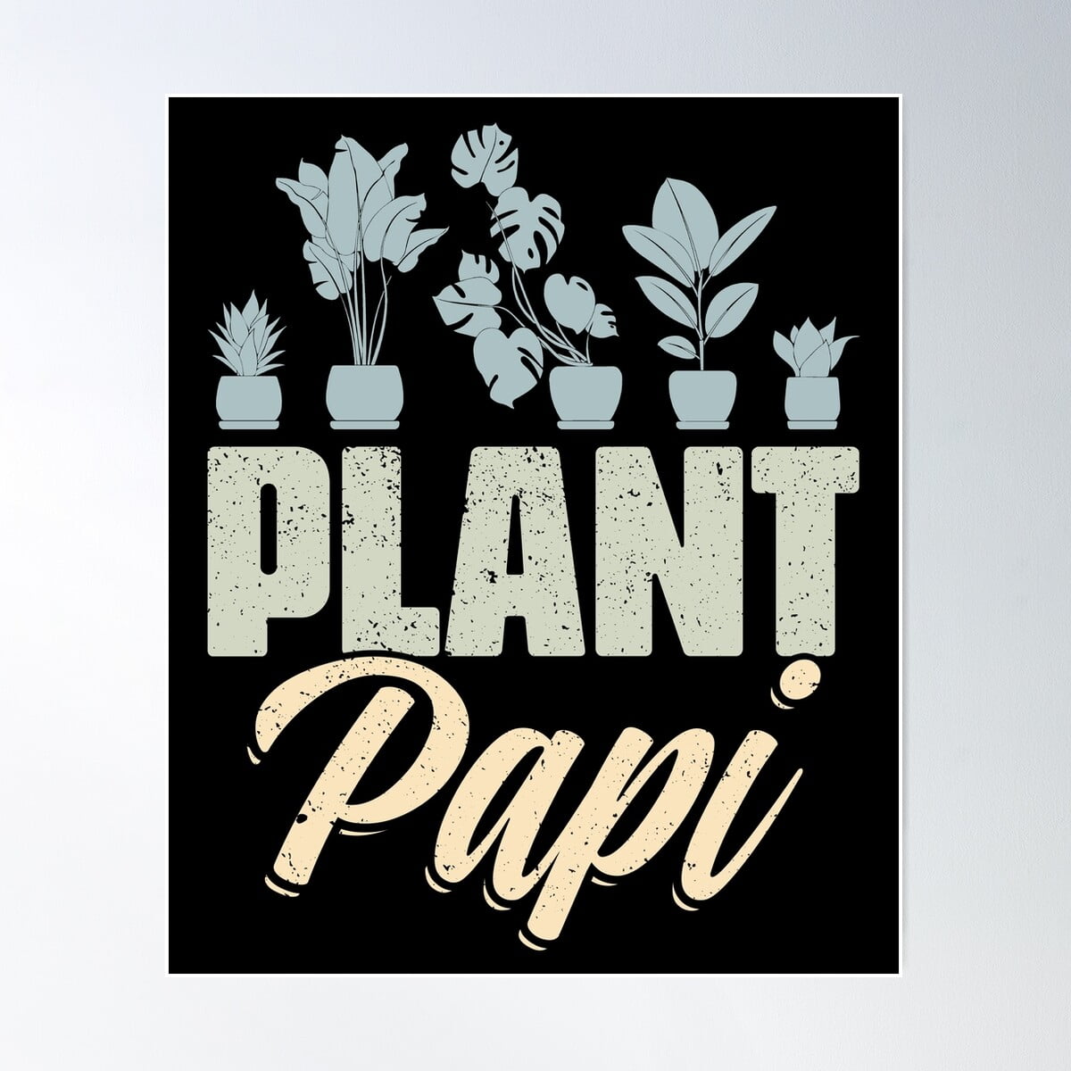 Retro Plant Papi Plants Gardening A Dad Gardener Plant Lover Poster ...