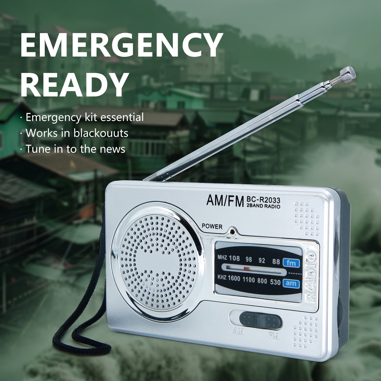 Retro Pocket AM FM Radio - Compact, Battery-Powered Transistor with DSP ...