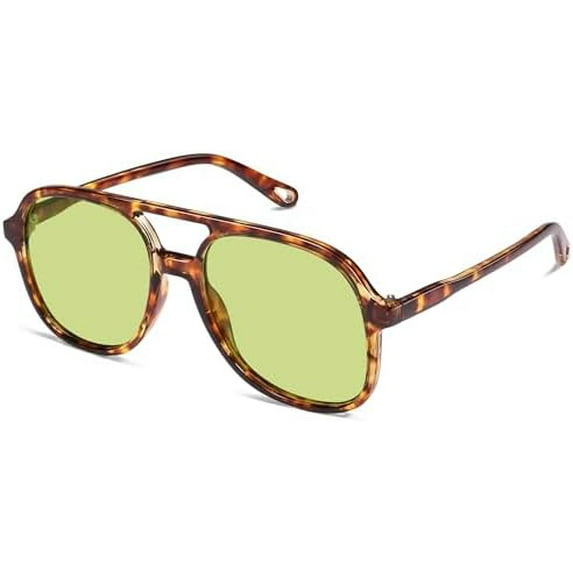 Retro Polarized Aviator Sunglasses Womens Mens Classic 70s 80s Vintage ...