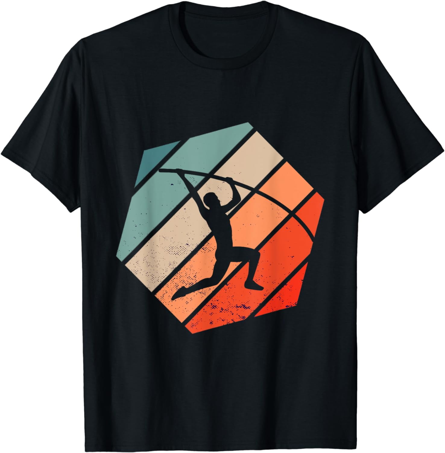 Retro Pole Vault Track And Field Pole Vaulting High Jump T-Shirt ...