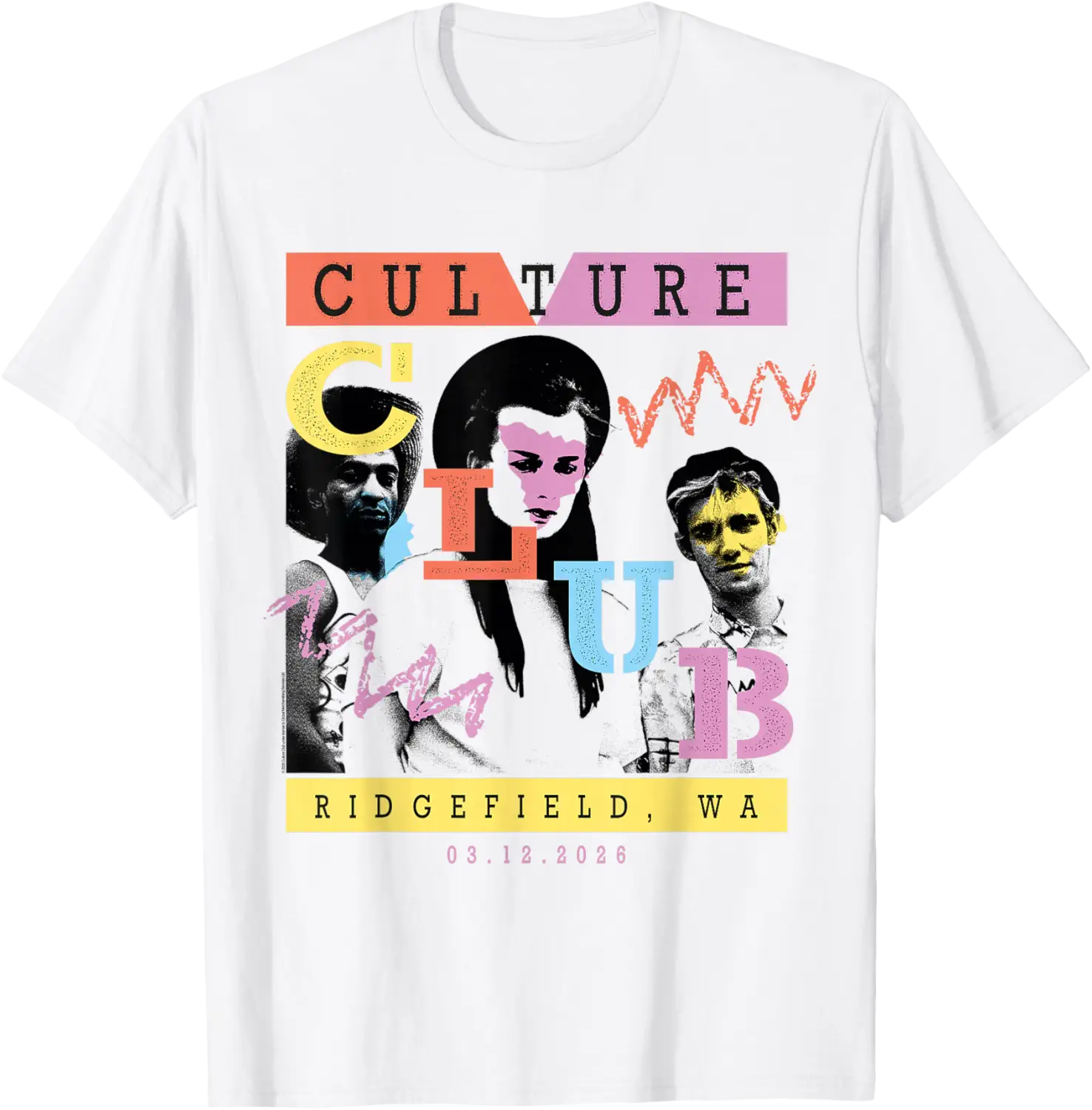 Retro Pop Band Tour Ridgefield Concert T-Shirt - Walmart.com