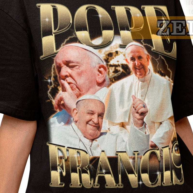 Retro Pope Francis Shirt, Pope Francis Sweater, Pope Francis Homage ...