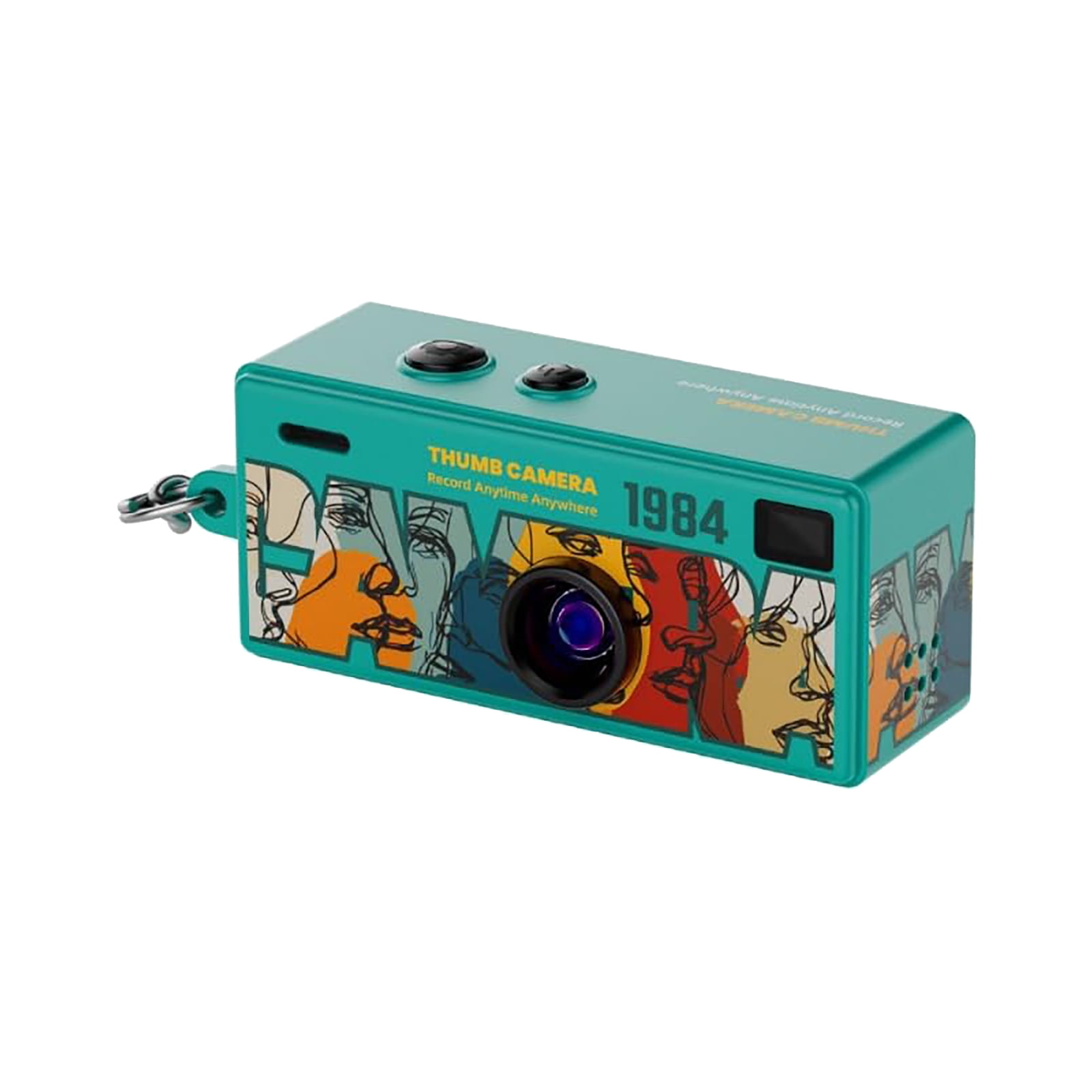1984 Style Mini Camera: A Retro Portable Thumb Camera on a Keychain ...