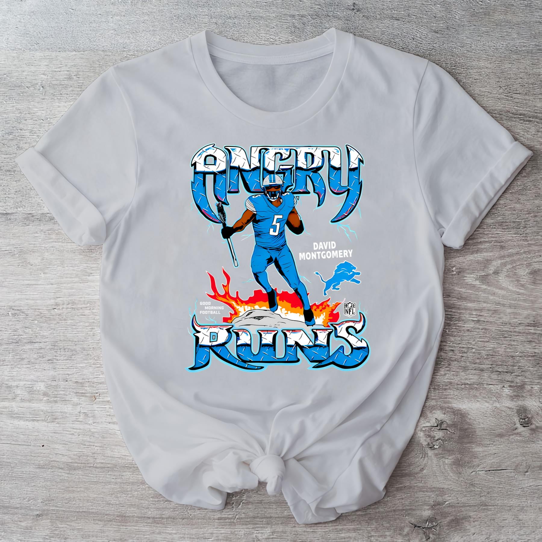 Retro Power Runs Inspired Football Graphic Shirt, 2024 Vintage Sports ...