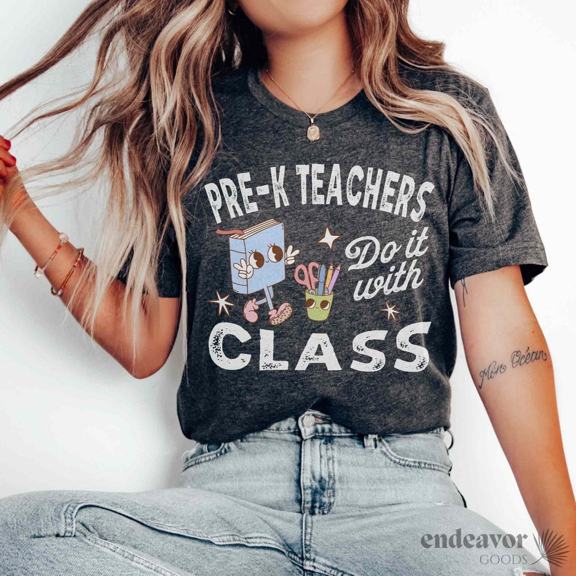 Retro Pre-K Shirt Pre-K Teacher Shirt Preschool Team Matching T-Shirts ...