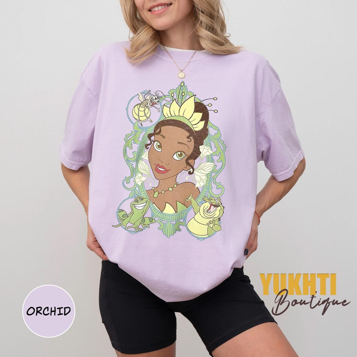 Retro Princess Tiana T-Shirts, The Princess and the Frog Tee, Disney ...
