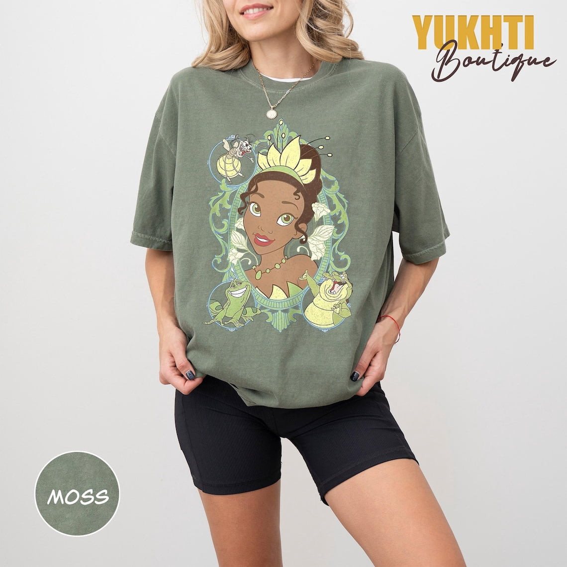 Retro Princess Tiana T-Shirts, The Princess and the Frog Tee, Disney ...