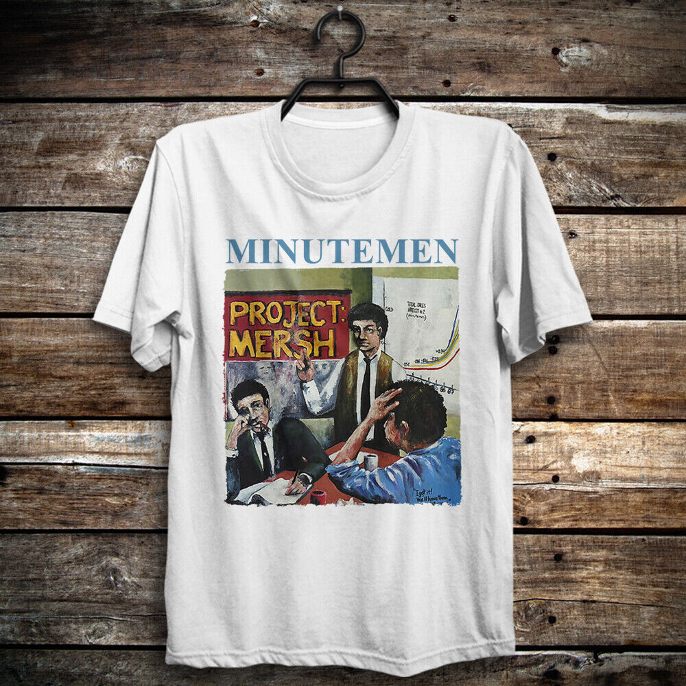 Retro Project Mersh T-Shirt Minutemen D. Boon Mike Watt George Hurley ...