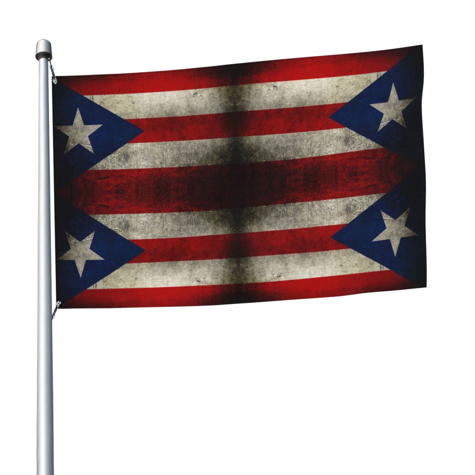 Retro Puerto-Rico-Flag Flag 5x8 Ft Print Vivid Color Light-Weighted ...