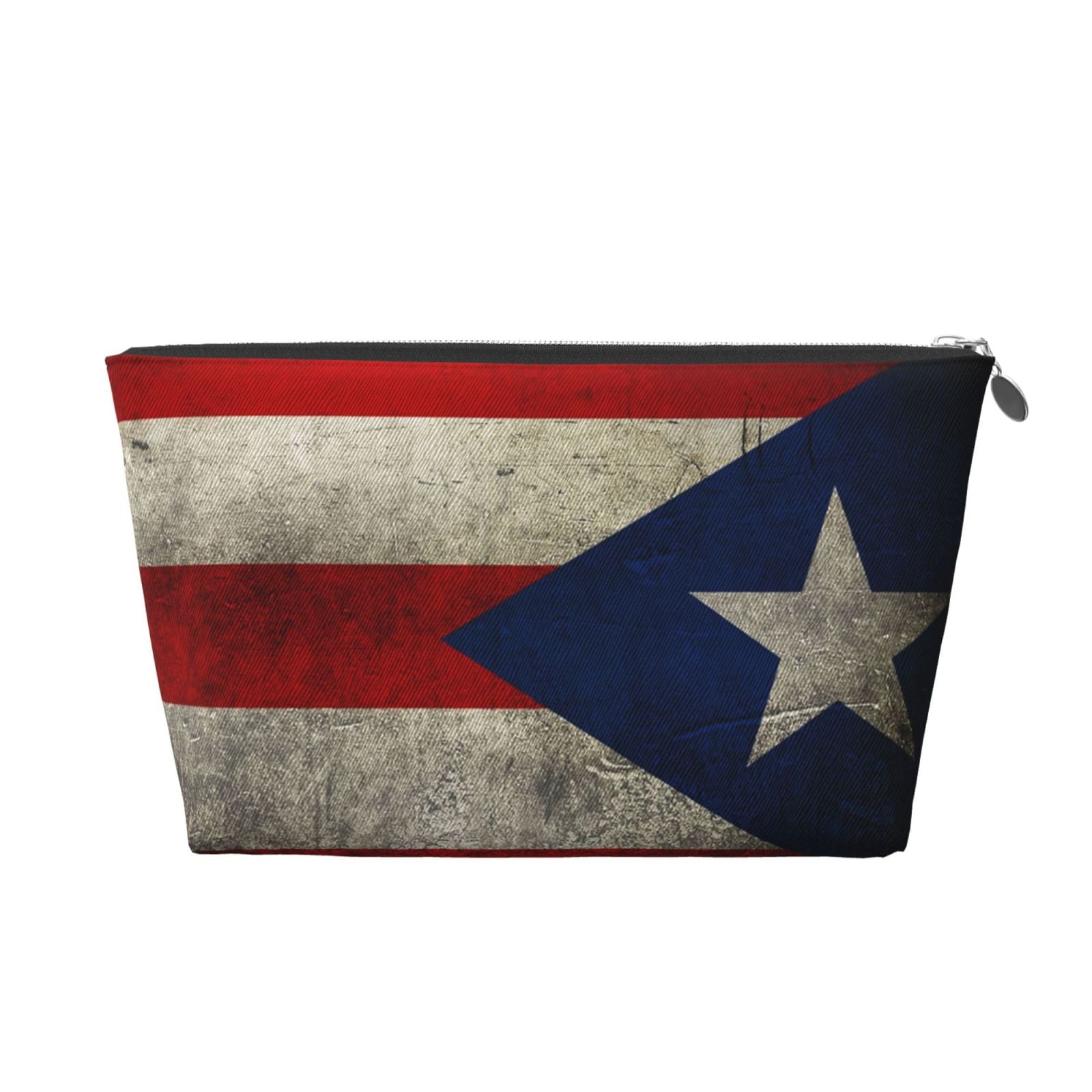 Retro Puerto-Rico-Flag Purse Organizer Handbags Totes Leather Zipper ...