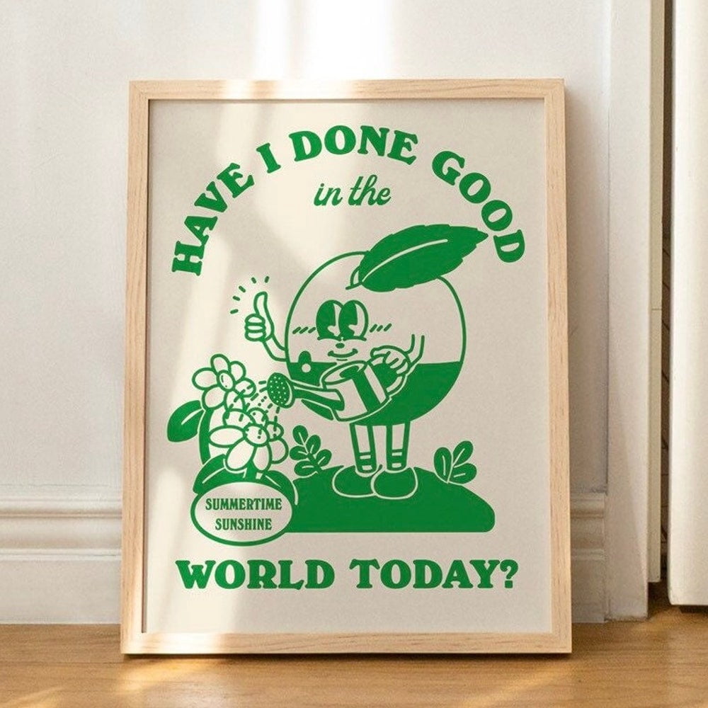 Retro Quote Art Print, Vintage Illustration Poster, Trendy 70S Print ...