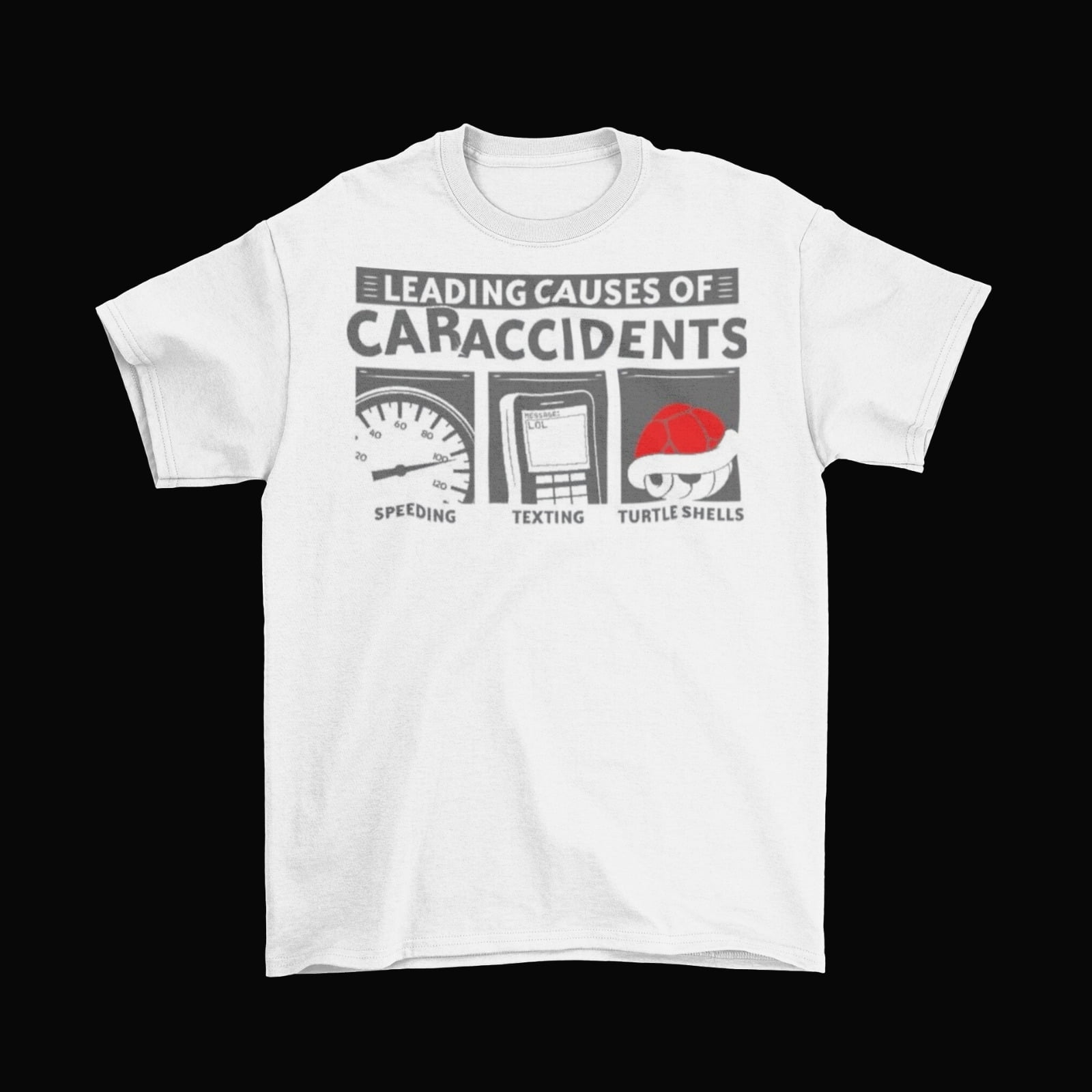 Retro Racer Trouble Shirt, Arcade Style Shell Chase Graphic Tee ...