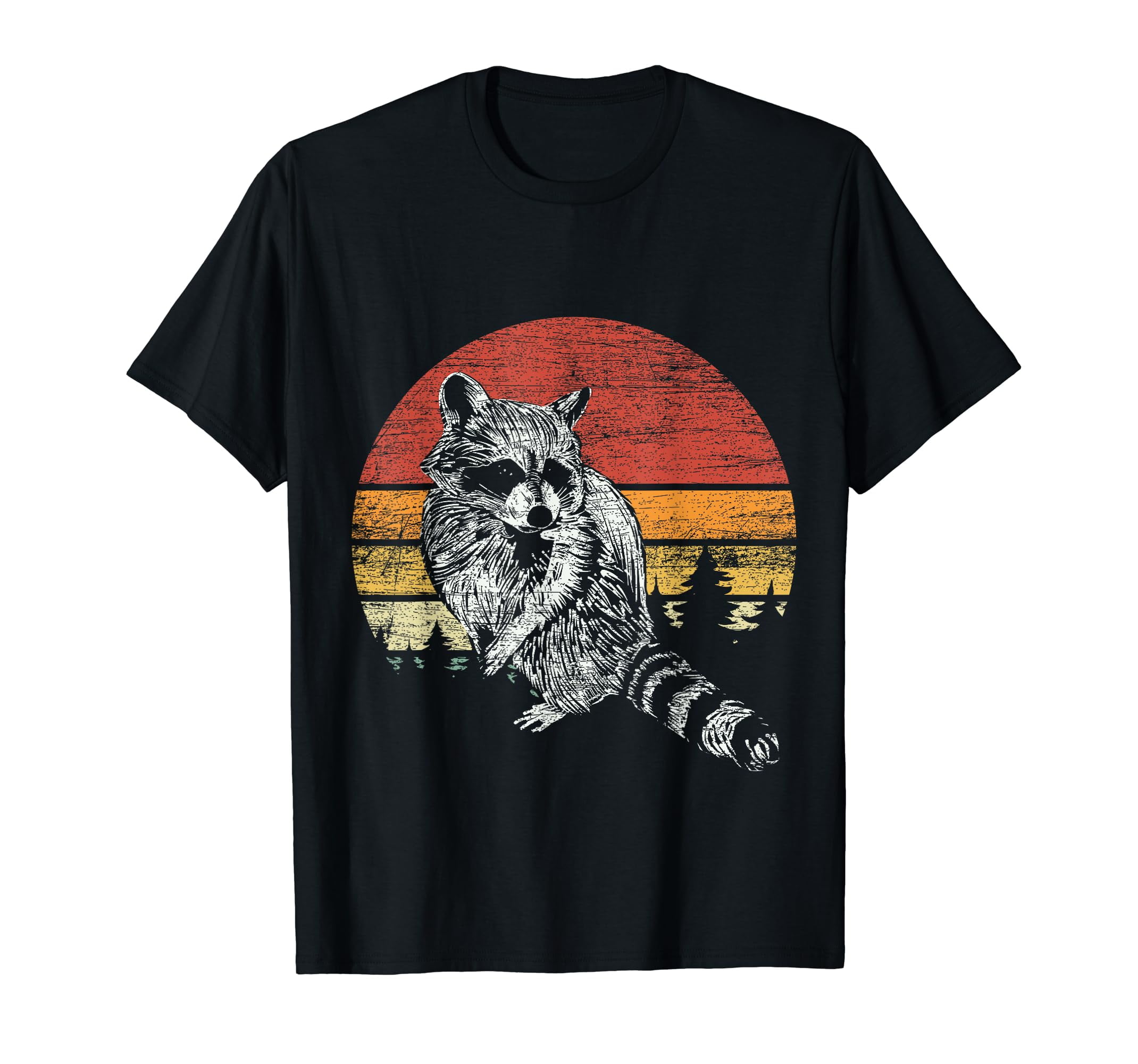 Retro Racoon T-Shirt - Walmart.com