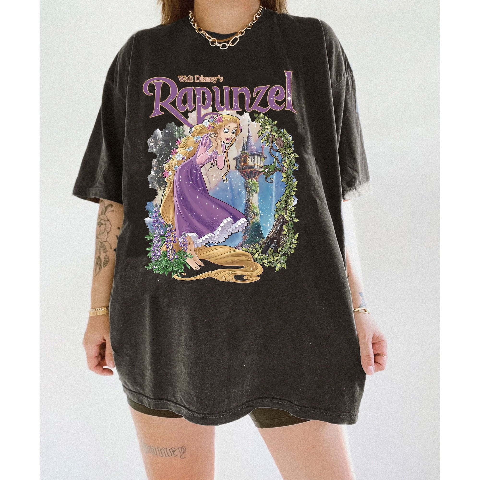 Retro Rapunzel Tangled Shirt, Floral Rapunzel Shirt, Wdw Dis-Ney ...