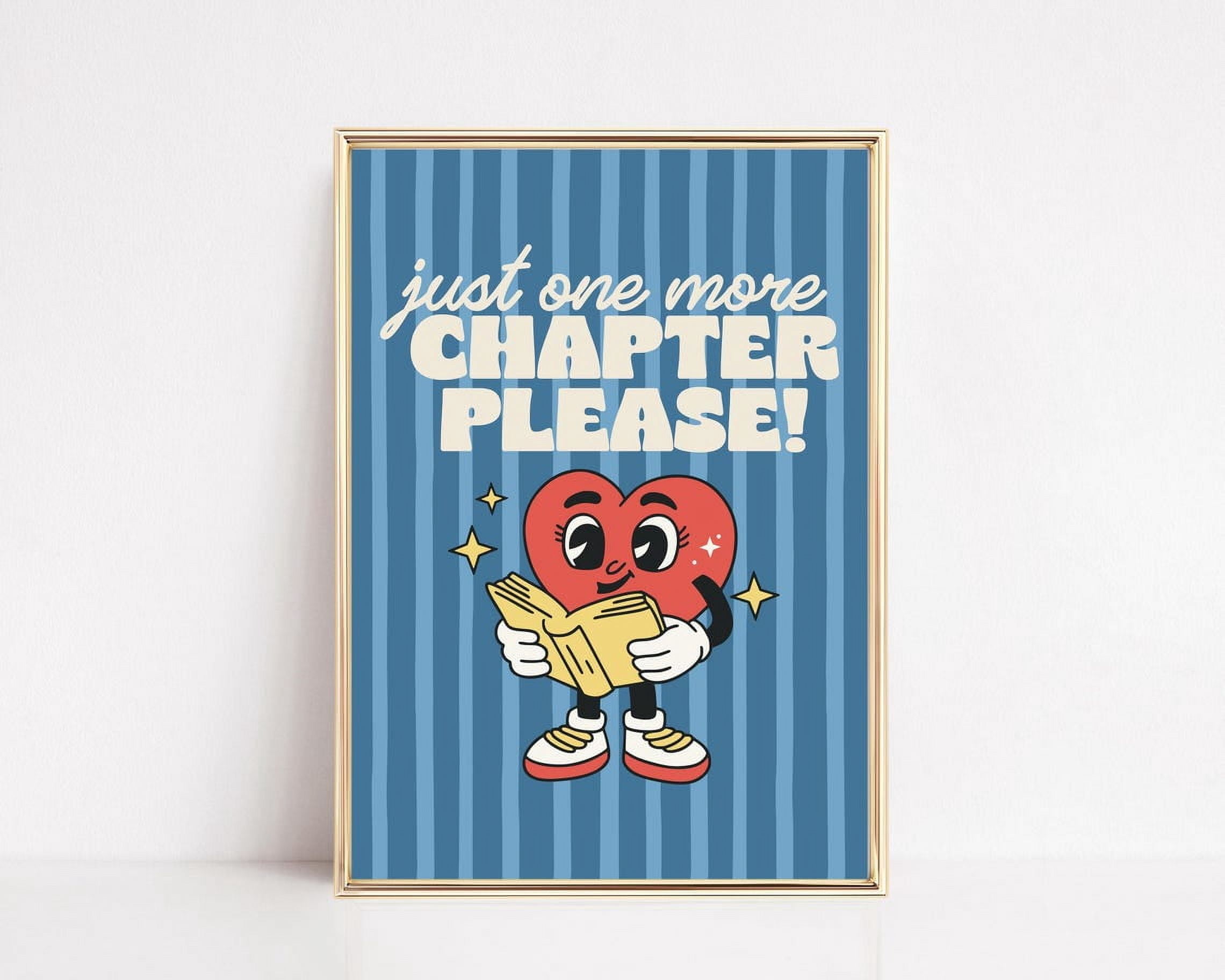 Retro Reading Nook Print Blue Classroom Decor Cute Classroom Wall Art ...