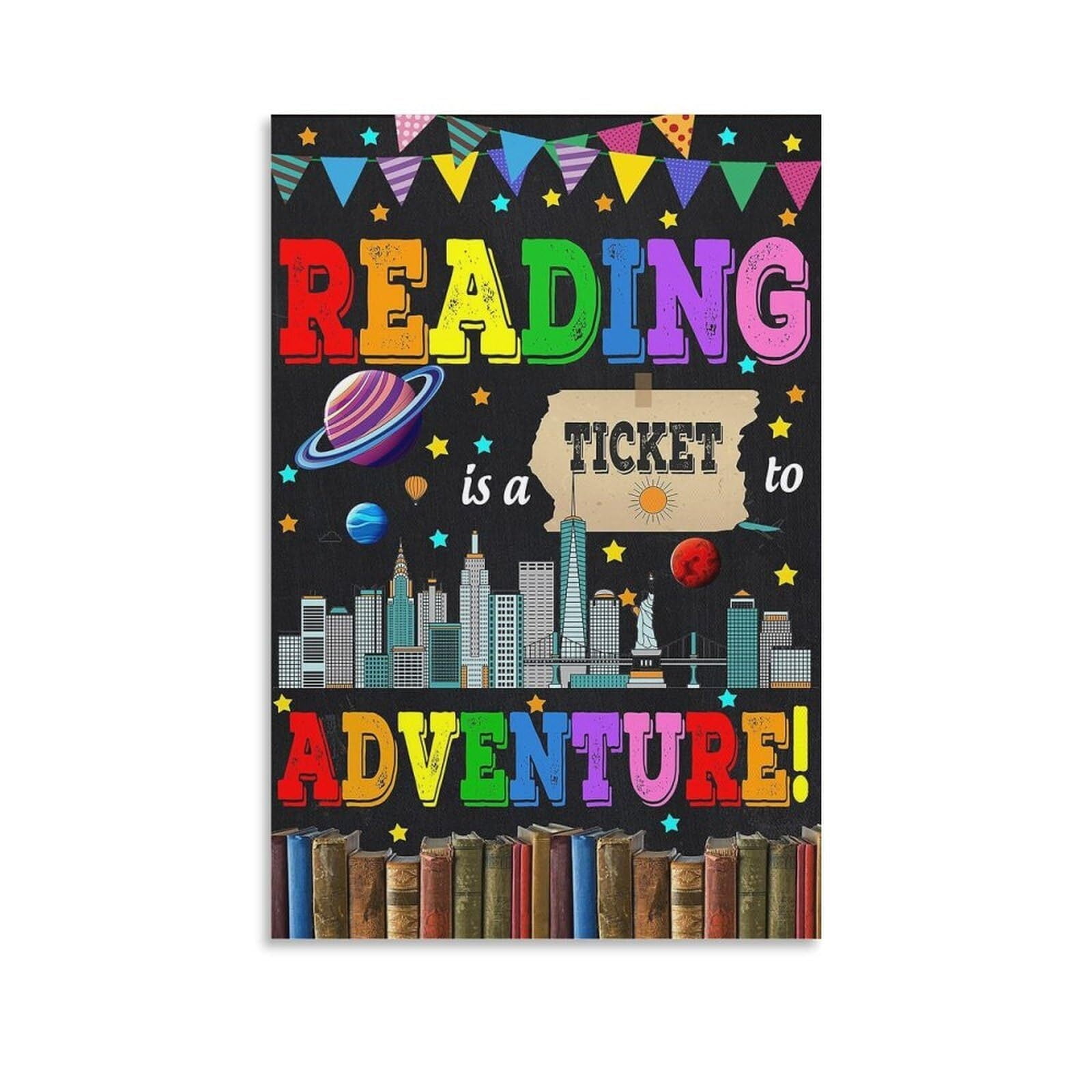 Retro Reading Posters for Classroom Library Decorations - Reading ...