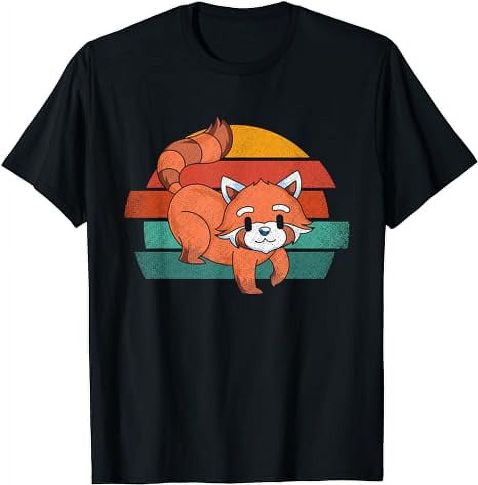 Retro Red Panda T-Shirt - Walmart.com