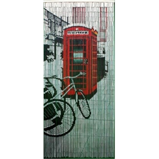 Retro Red Phone Booth Curtain - Walmart.com