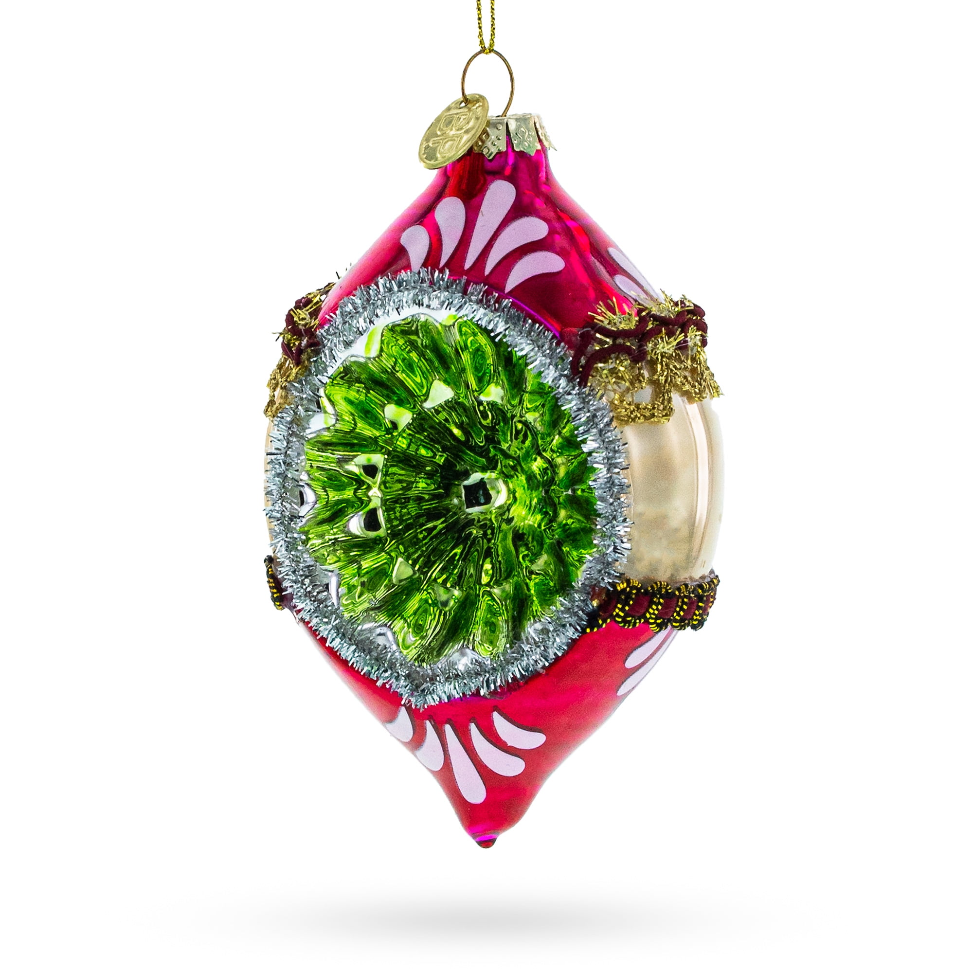 Retro Reflection Pink Glass Christmas Ornament - Walmart.com
