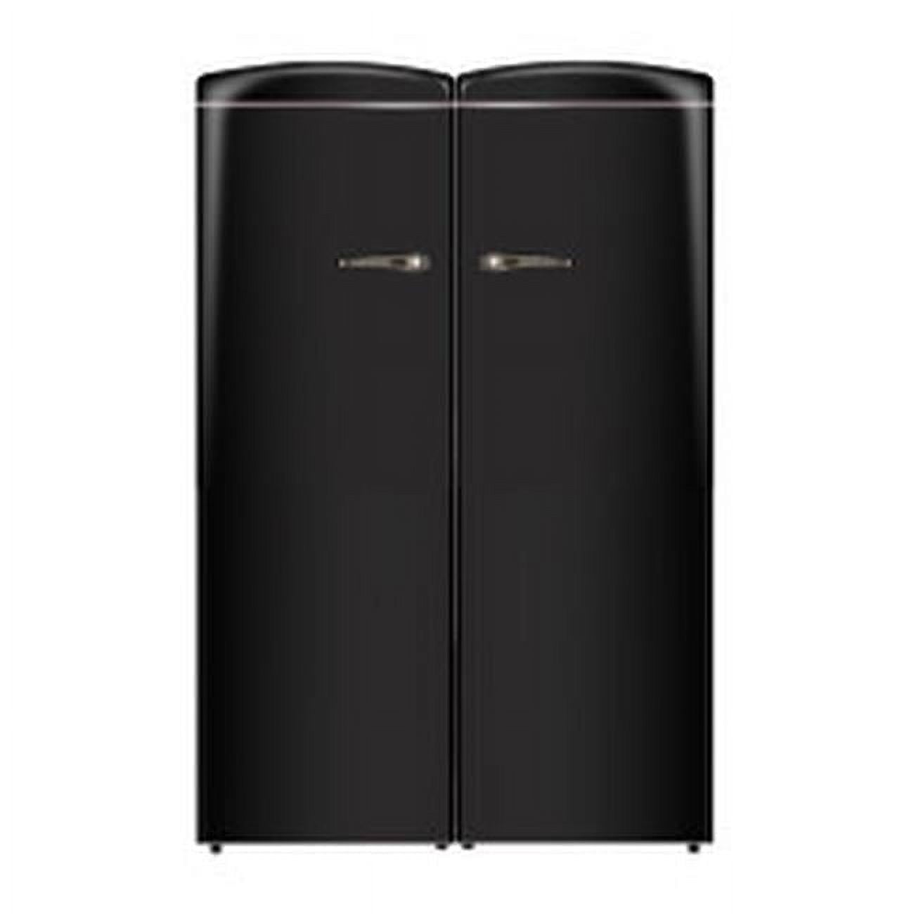 Retro Refrigerator Freezer Set in Black - Walmart.com
