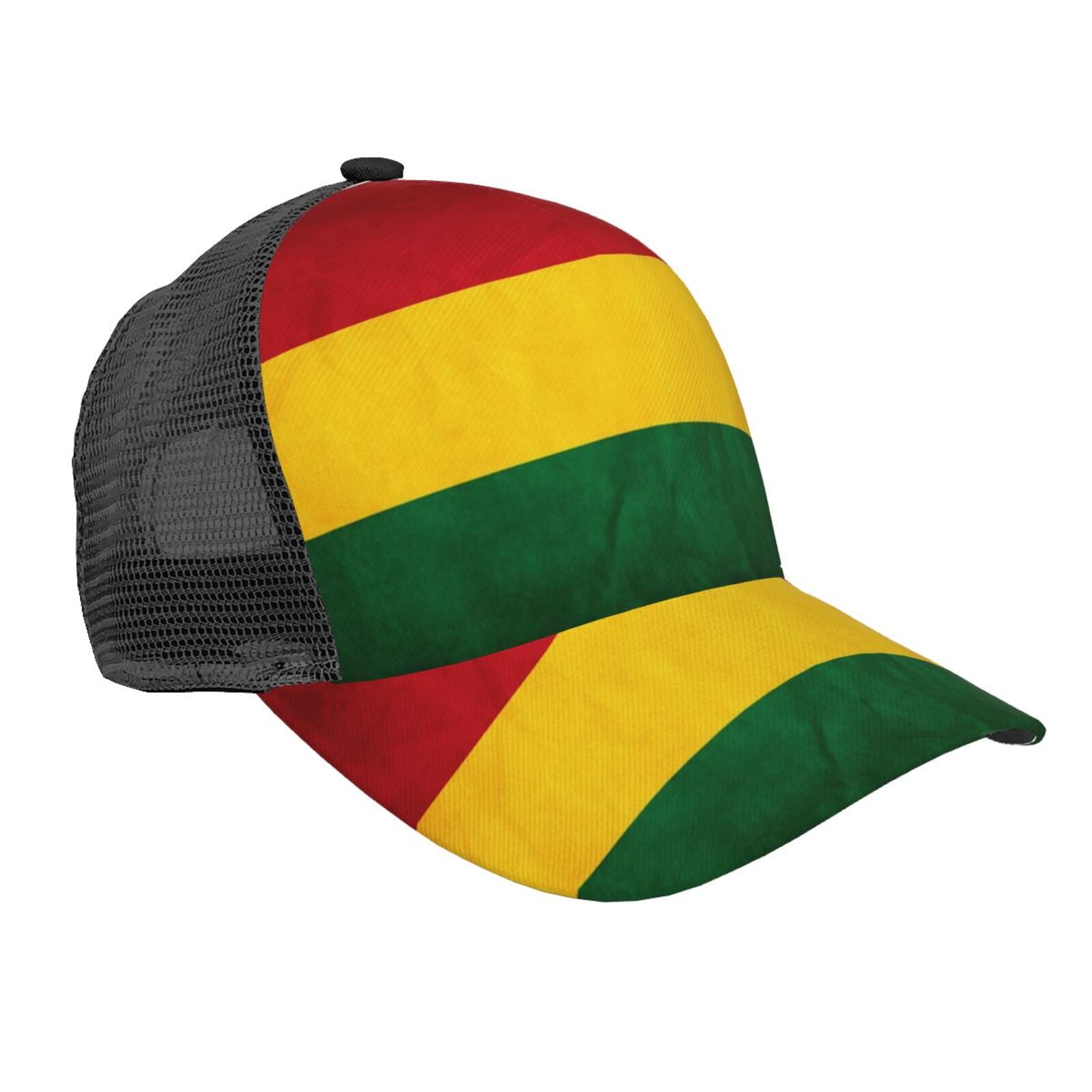 Retro Reggae-Rastafarian Flag Snapback Trucker Hats Baseball Caps ...