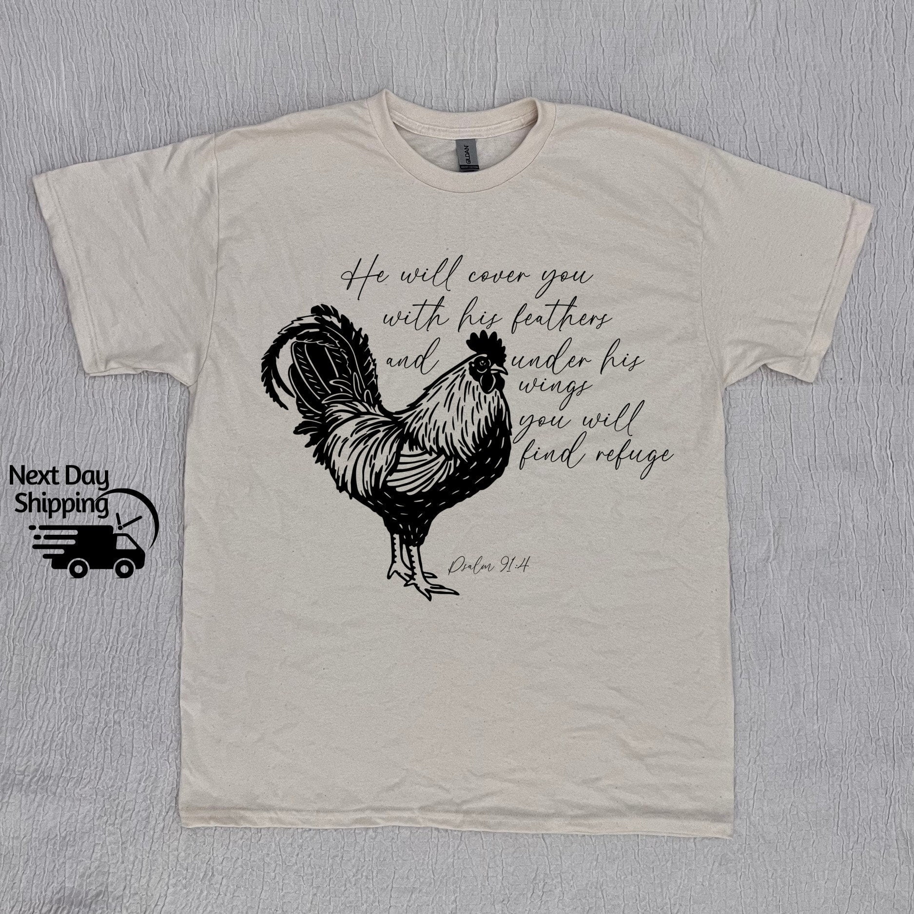 Retro Religious 90s Shirt, Religious Rooster Psalm T-shirt, Bible Shirt ...