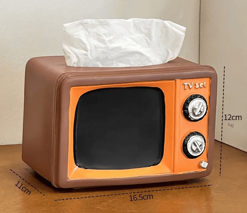 Retro Resin Tv Tissue Boxex Home Living Room Tissue Case Kitchen ...